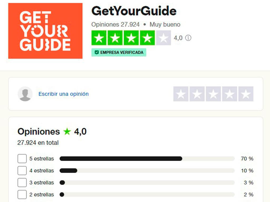 GetYourGuide: opiniones, cupón descuento y ventajas en 2025